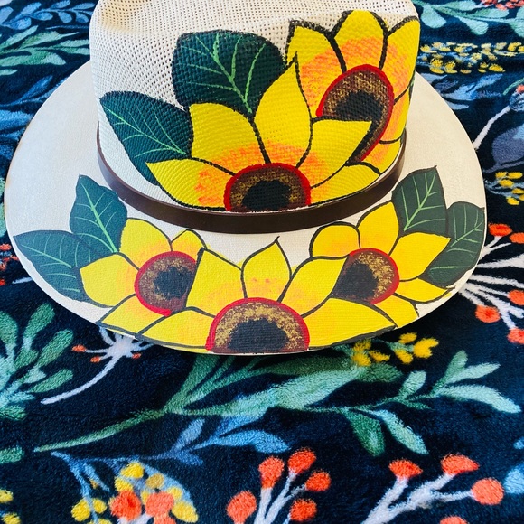 MEXICANA | Accessories | Authentic Mexicanhand Painted Panam Style Hat ...